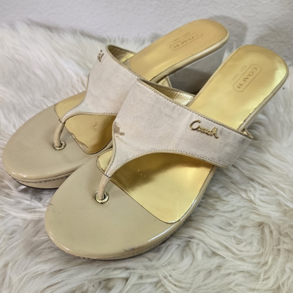 Coach Felecia Platform Wedge Sandals - Gem